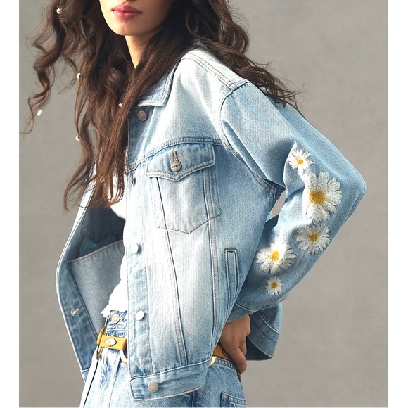 DRIFTWOOD | Jackets & Coats | New Daisy Embroidered Denim Jacket | Poshmark